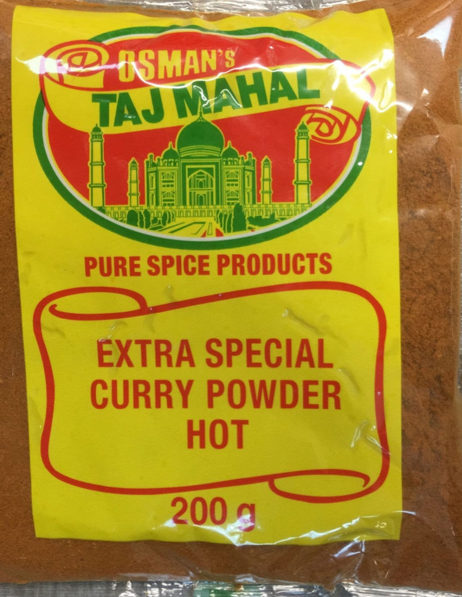 Osman's Taj Mahal Extra Special Curry Powder Hot 200g – The South ...